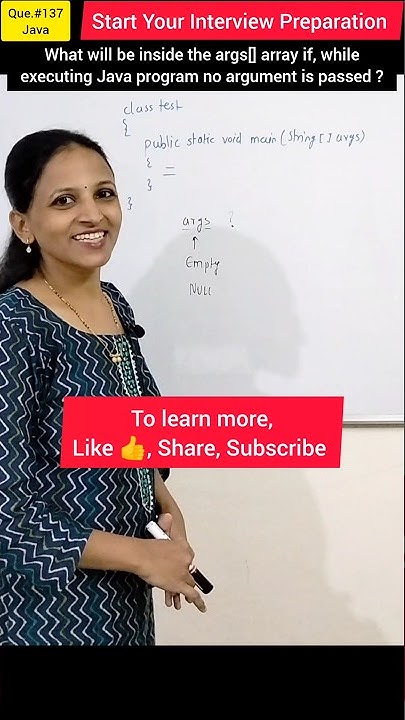 Java Interview Question Based On Command Line Arguments Shorts Youtubeshorts Viral Youtube