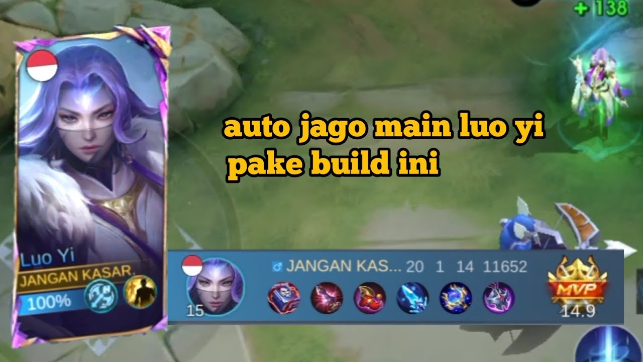 tutorial luo yi pemula | luo yi best build 2024 mobile legends - YouTube