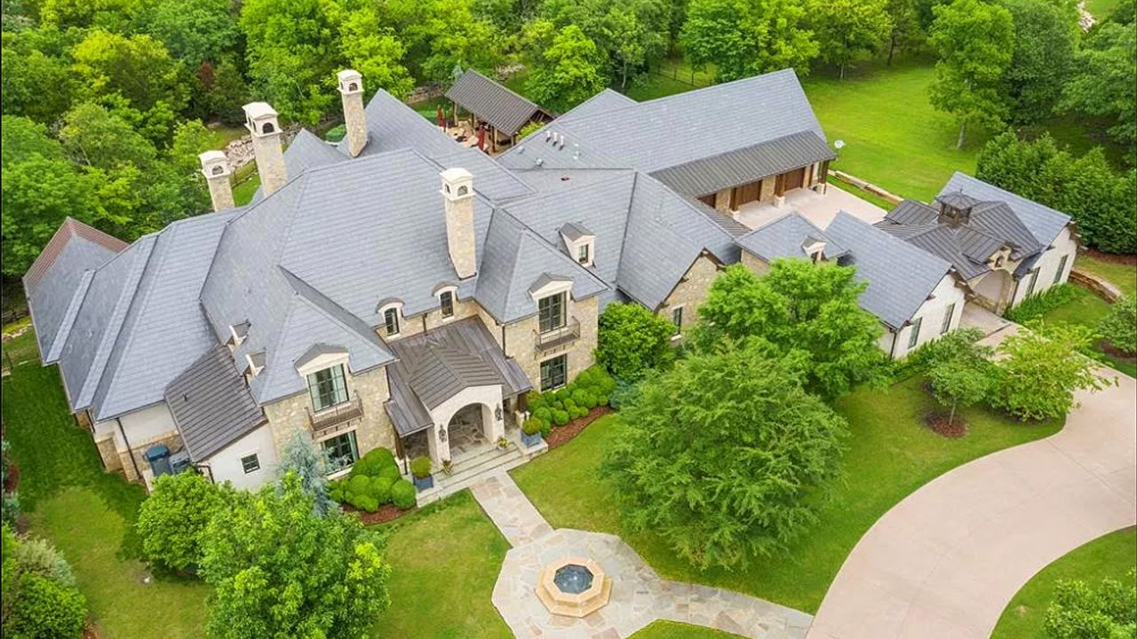 Luxurious mansion from the inside in Oklahoma worth $ 2,990,000. - YouTube