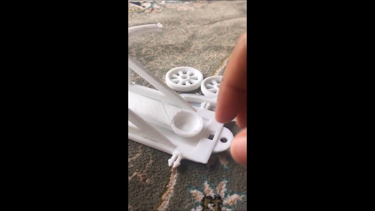 3D printed catapult miniature assembly - YouTube