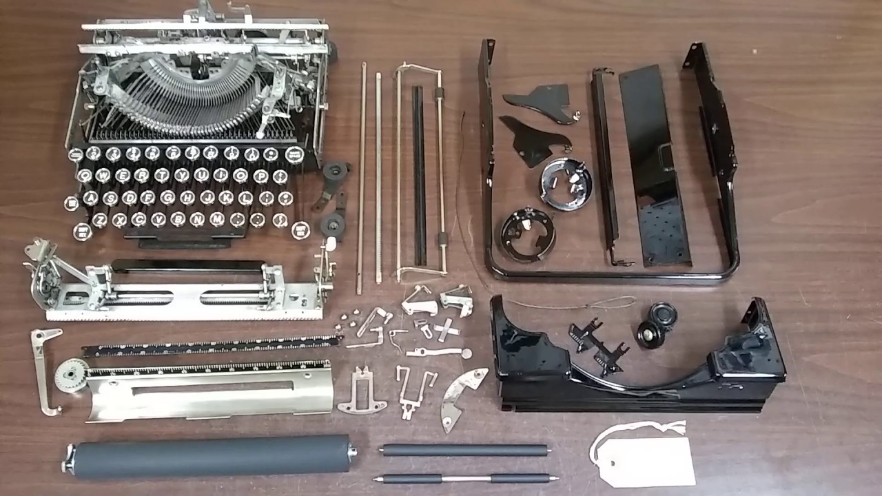 Disassembled Royal Portable O-Model Typewriter - YouTube