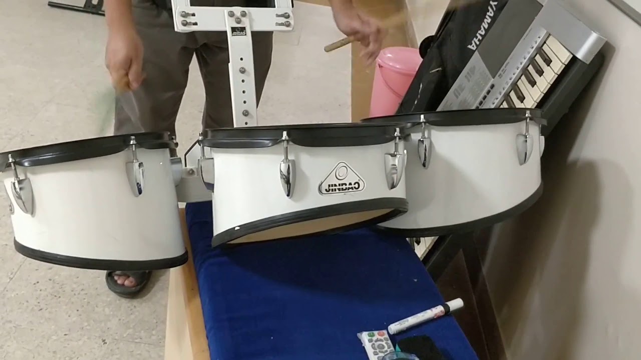 Triplet exercise for marching tenor drum - YouTube