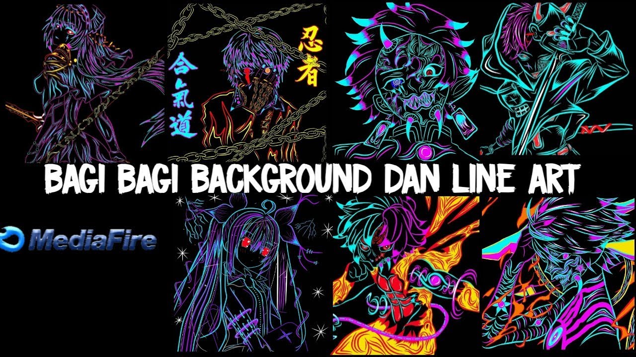 Bagi bagi line art dan backgroud || keren 2020 || TOP##1 - YouTube