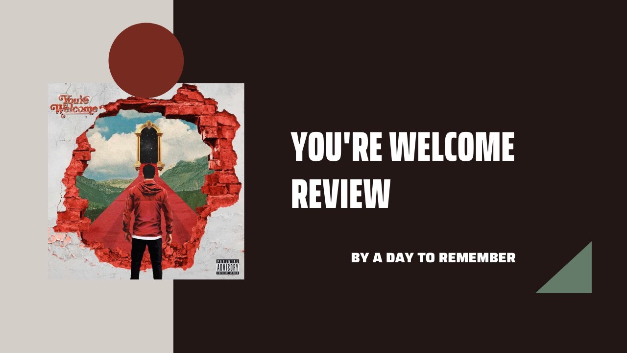 A Day To Remember - You're Welcome Album Review - YouTube