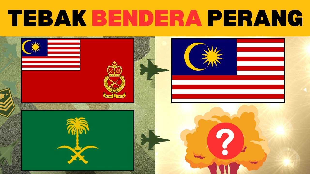 Tebak Bendera Perang Negara | BENDERA MILITER NEGARA MANA? - YouTube