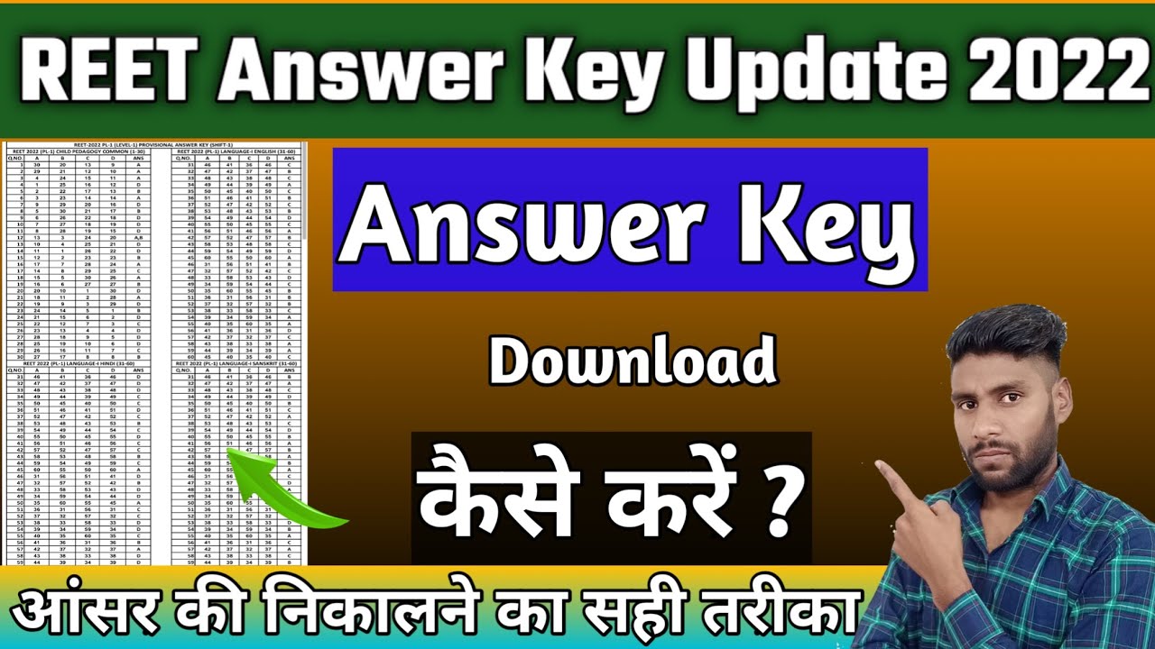 REET Answer Key Download 2022 | REET Official Answer Key 2022 | REET ...