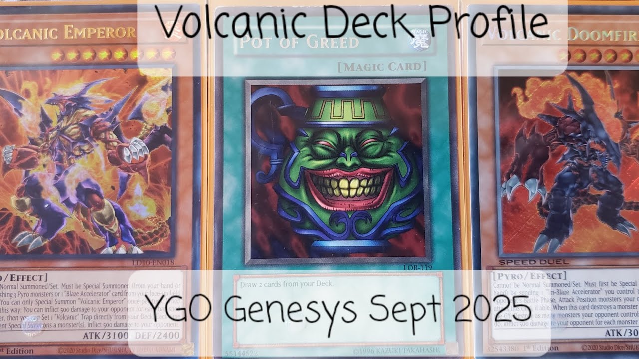 Volcanic Deck Profile - Yu-Gi-Oh Genesys Format September 2025 - YouTube