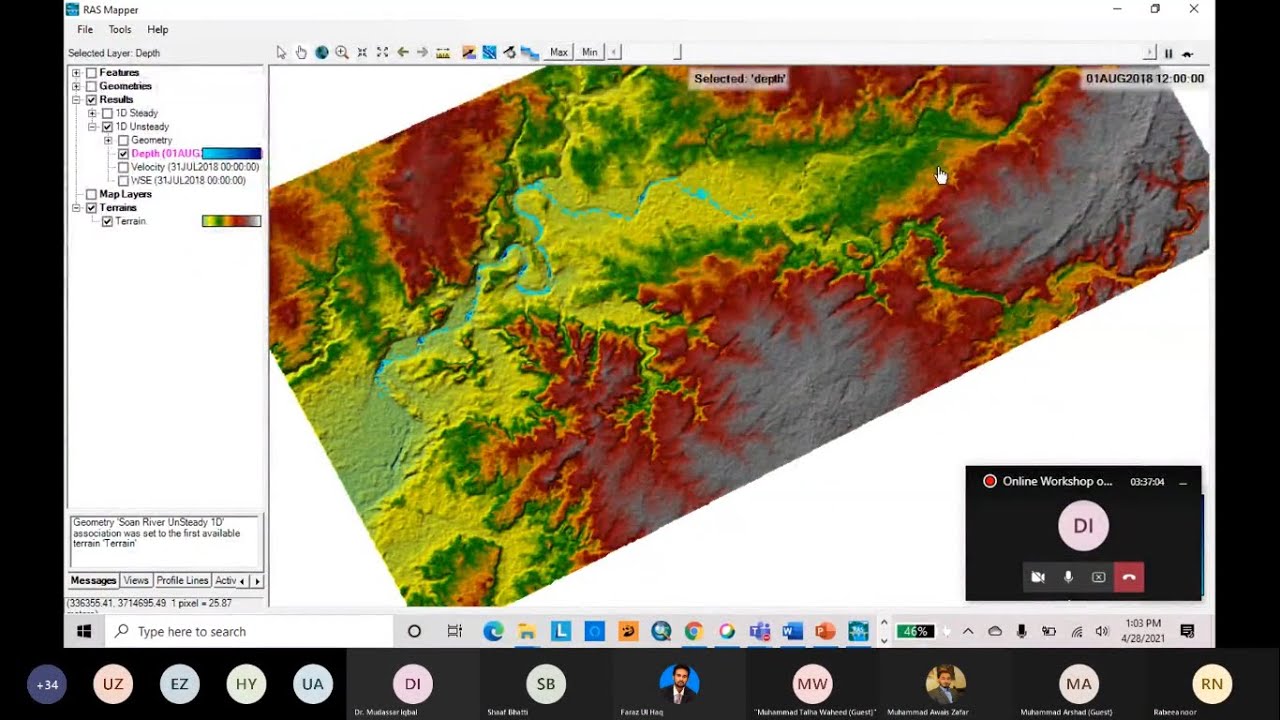 Online Workshop "River Modeling using HEC-RAS 1D, 2D Features"|P4-b ...