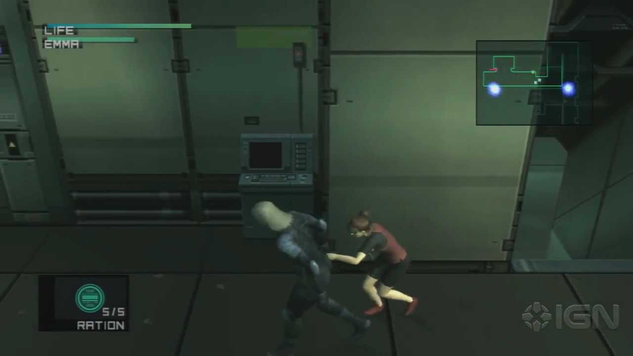 Metal Gear Solid 2 HD - Escorting Emma Pt. 4 - Gameplay - YouTube