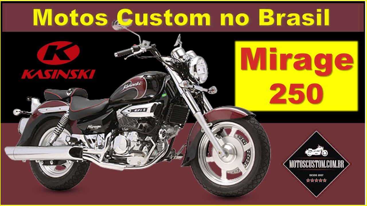 Kasinski Mirage GV 250. Vídeo #1 da série: Ícones do mundo custom no ...