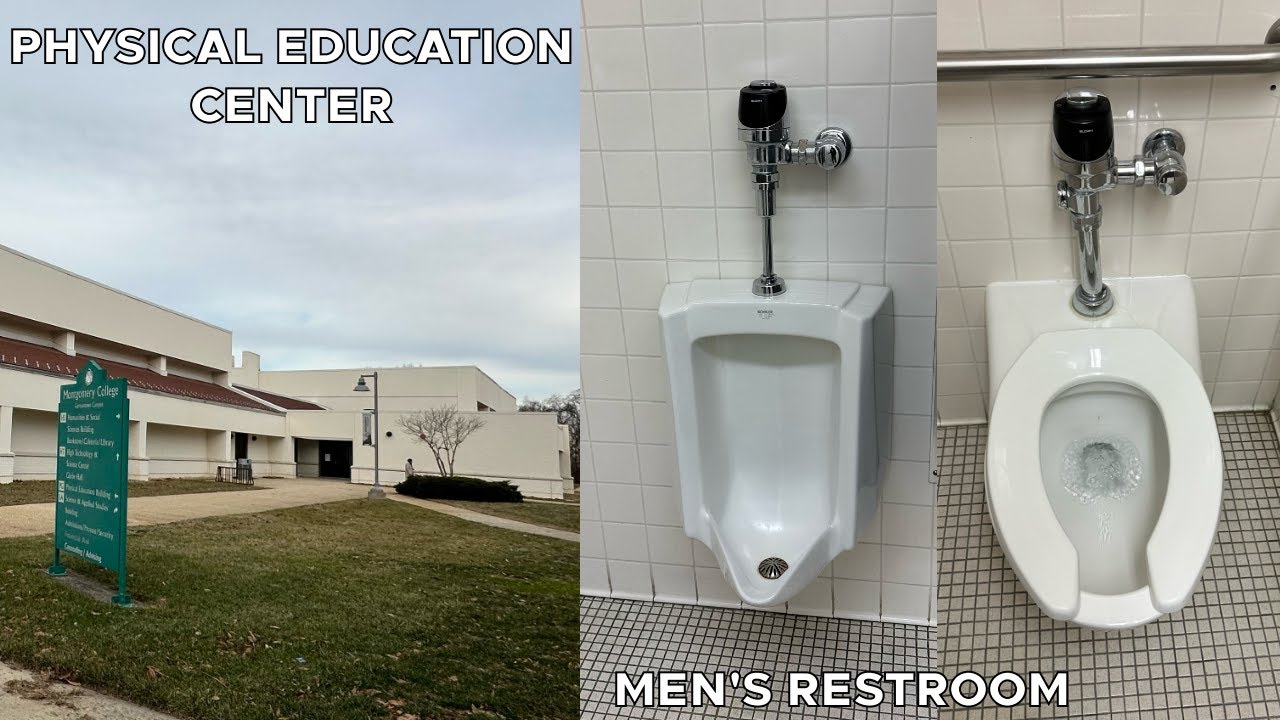 Physical Education Center Men's Restroom - YouTube