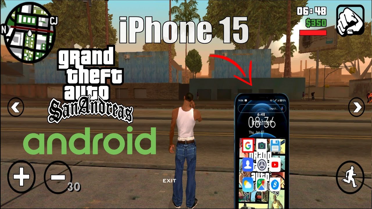iPhone 15 in GTA San Andreas Android | iPhone 15 Pro Max Mod | (iOS ...