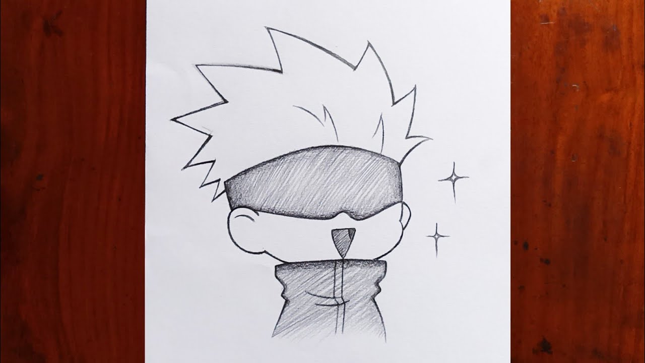How To Draw Kid Gojo Satoru | Easy Gojo Drawing For Beginners | Best ...