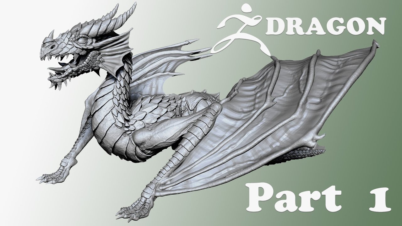 DRAGON MODELING IN ZBRUSH 4R7 - PART 1 - YouTube