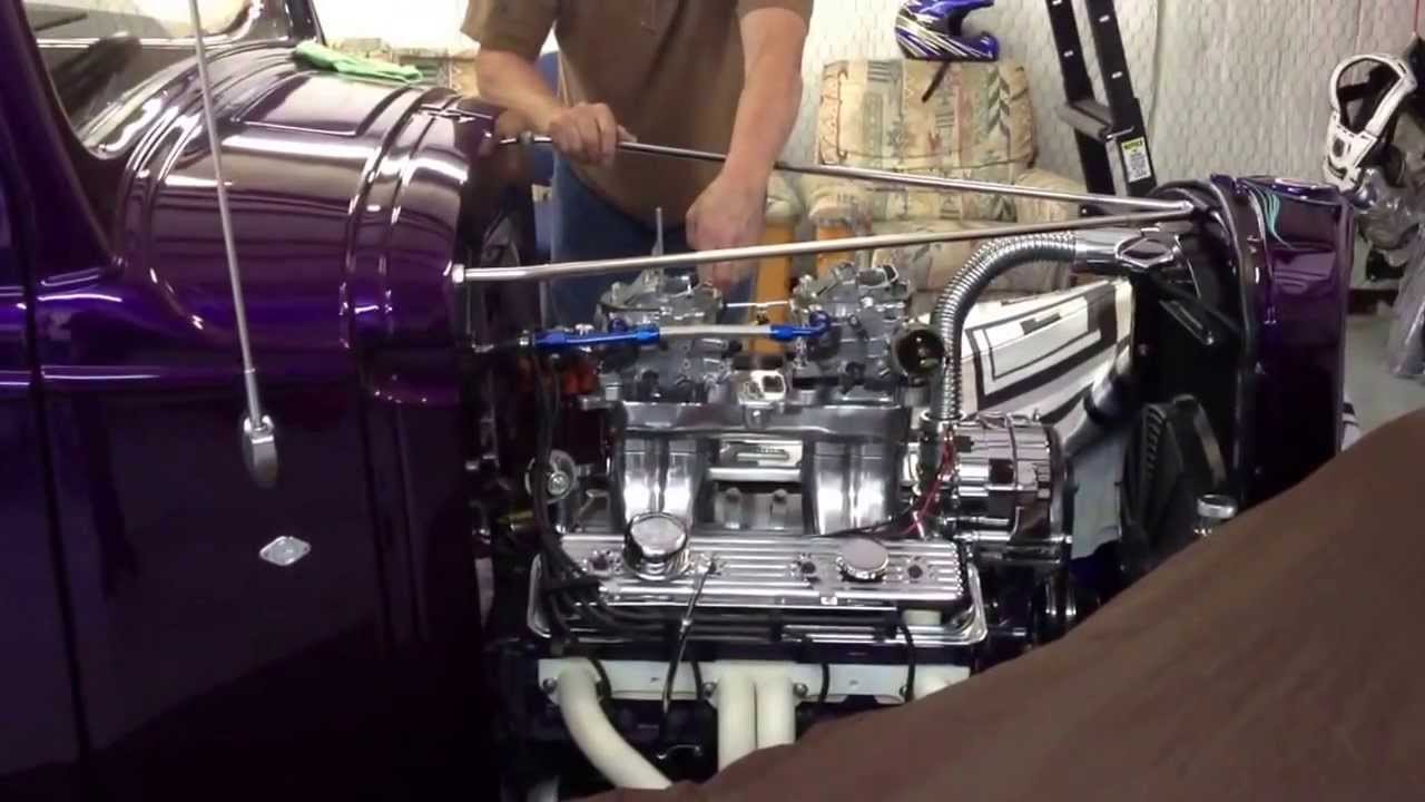 33 Chevrolet coupe tunnel ram intake on a 350 engine W/vortec heads ...