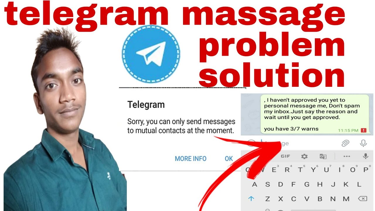 #telegram me massage problem/solution in two minutes!!! - YouTube