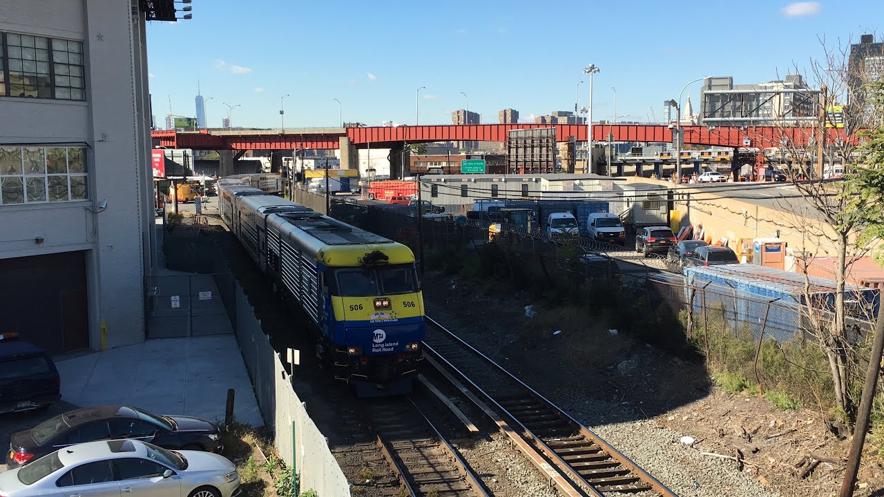 LIRR DM30AC 506 Leading A Deadhead to Jamaica at Long Island City - YouTube