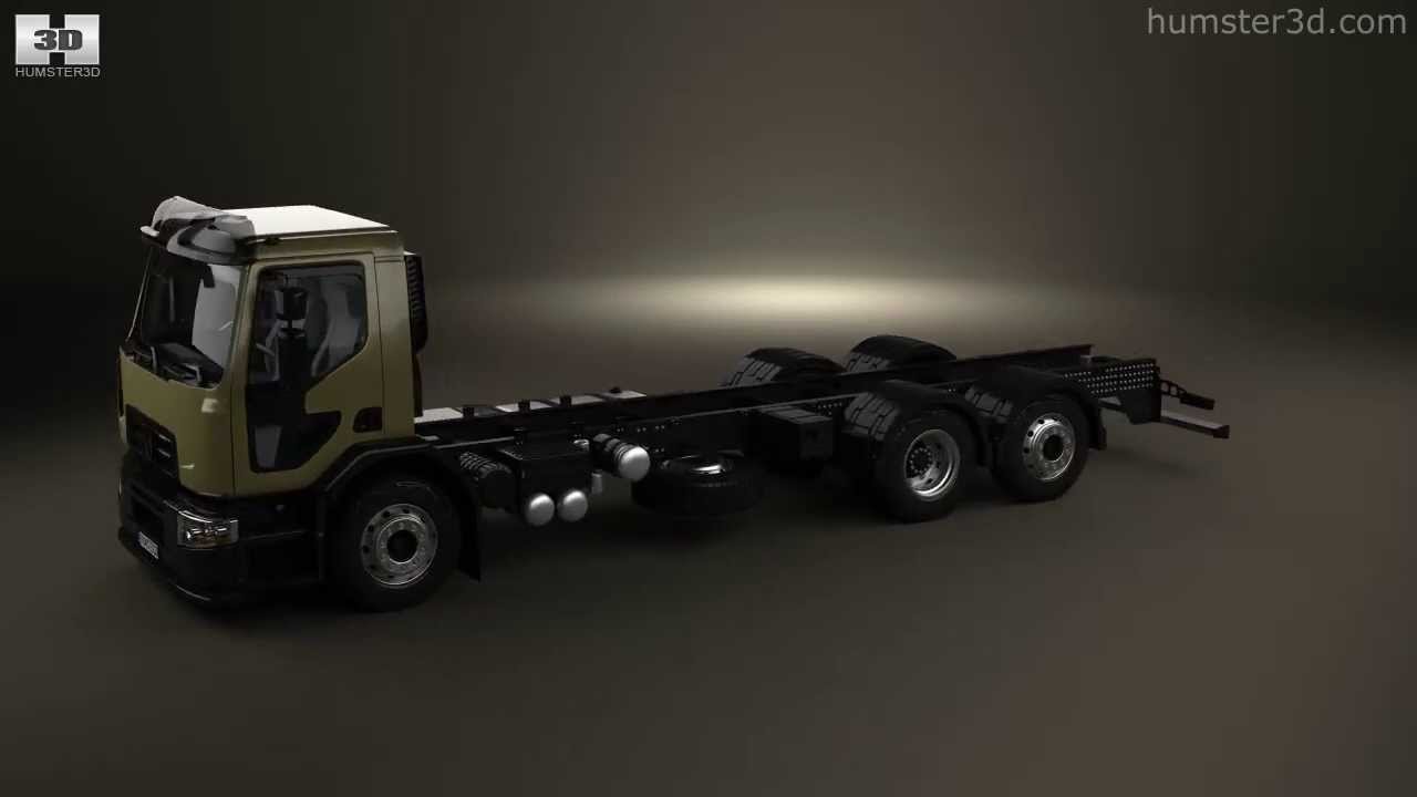 Renault D Wide Chassis Truck 2013 by 3D model store Humster3D.com - YouTube