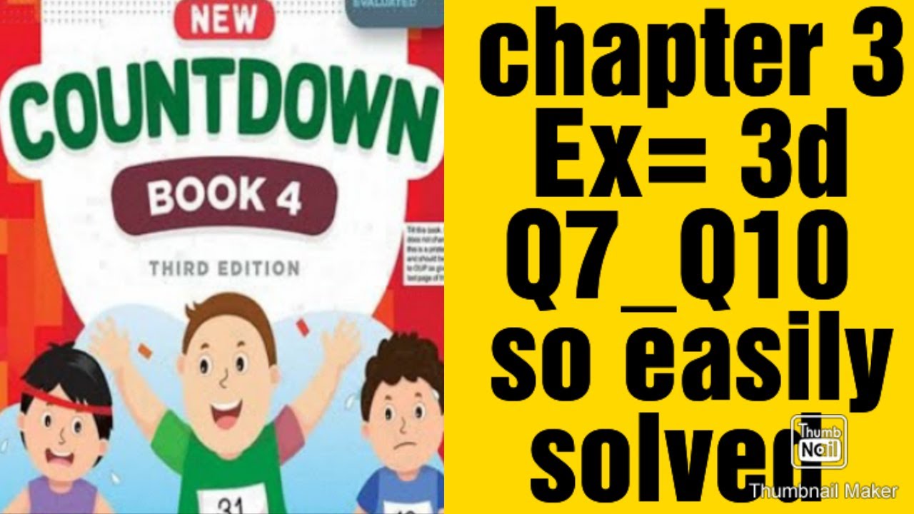 oxford || new countdown book 4 third edition || Exercise 3d ||Q7_Q10 || completely solved - YouTube