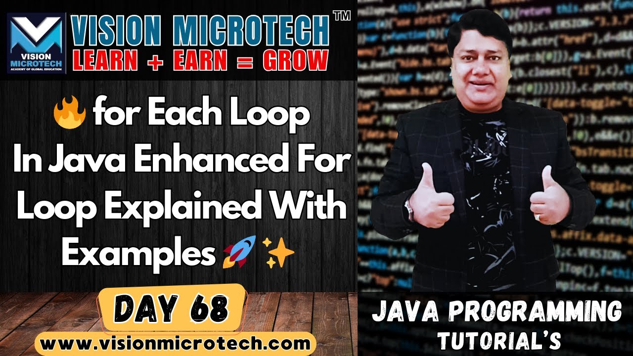 🔥 for Each Loop In Java | Enhanced For Loop Explained With Examples 🚀 - YouTube
