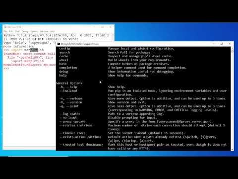 21 Python Use pip to install modules - YouTube