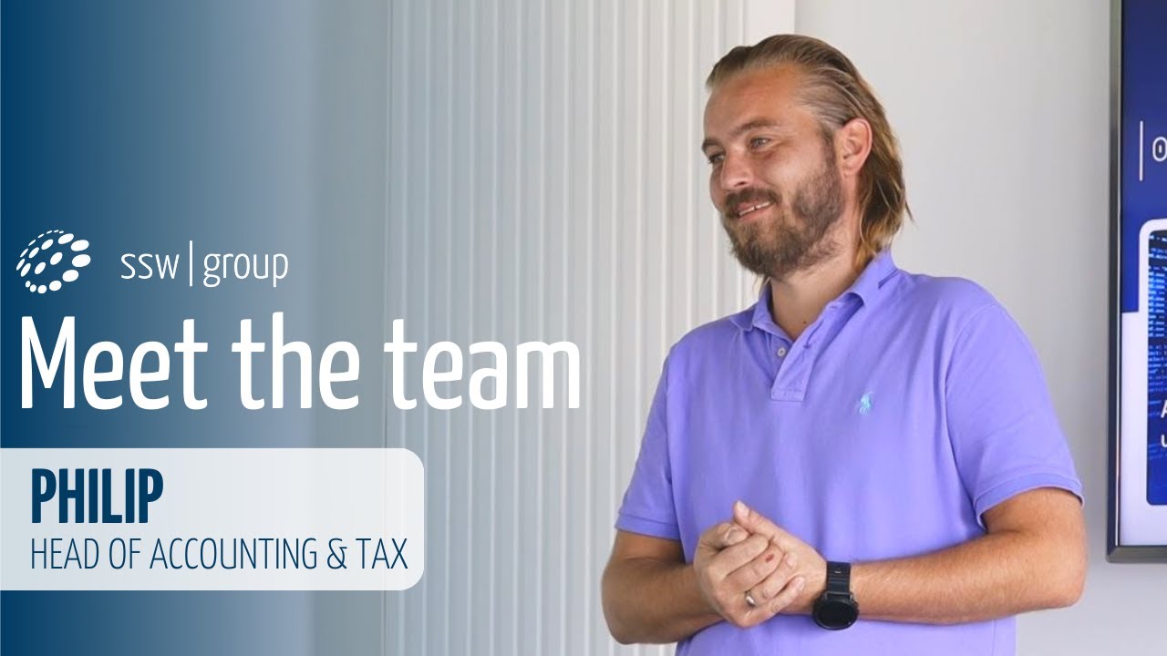 Meet the team: Philip - Head of Accounting & Tax @sswgroup - YouTube