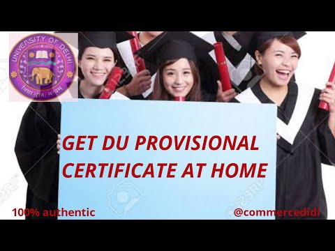 DU PROVISIONAL CERTIFICATE ONLINE| #du #provisionalcertificate #updates ...