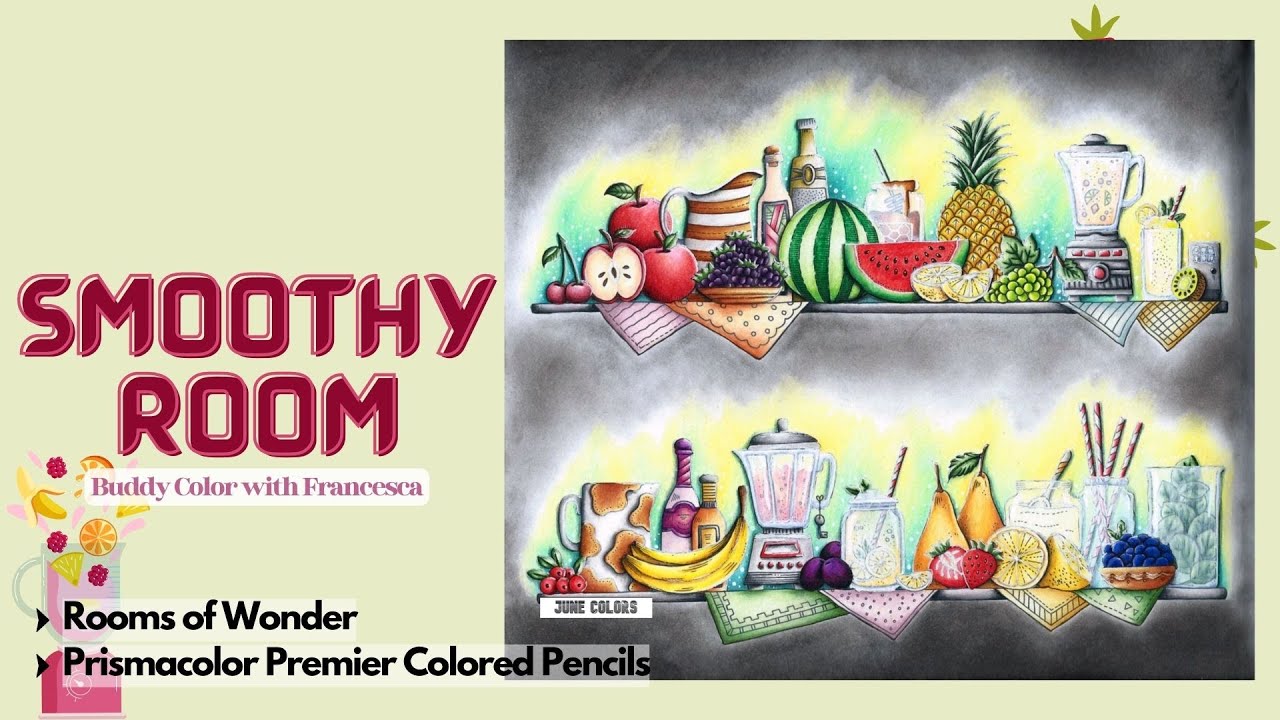 Smoothy Room 🍓 | Color Along - YouTube