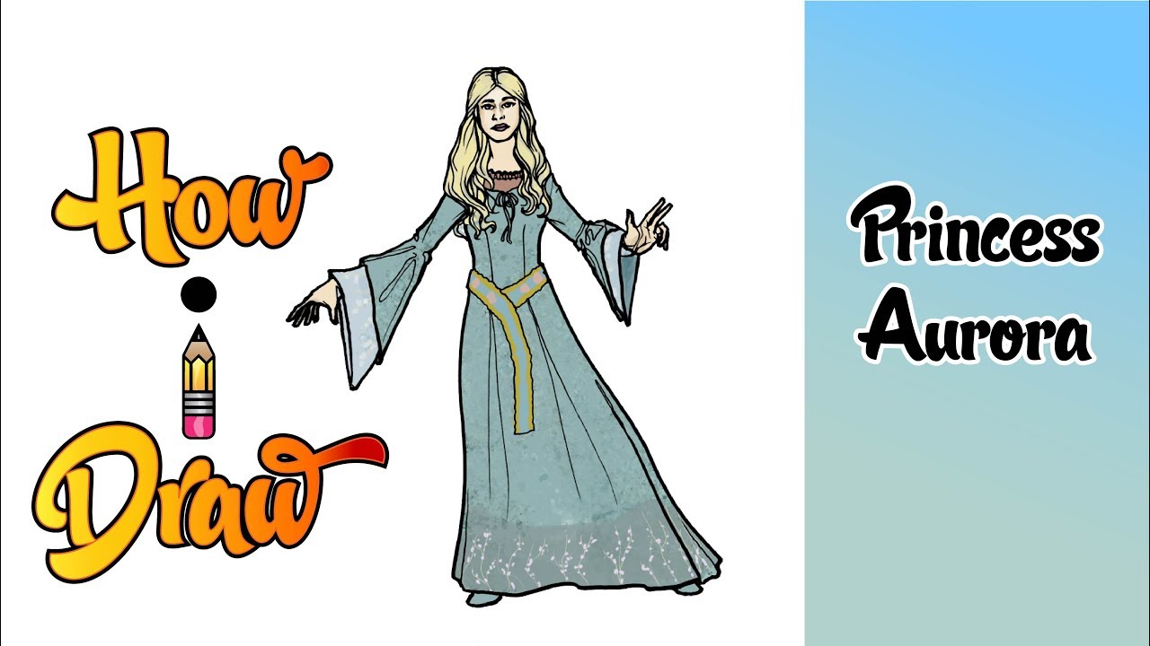 How I Draw Princess Aurora from Disney Maleficent - YouTube