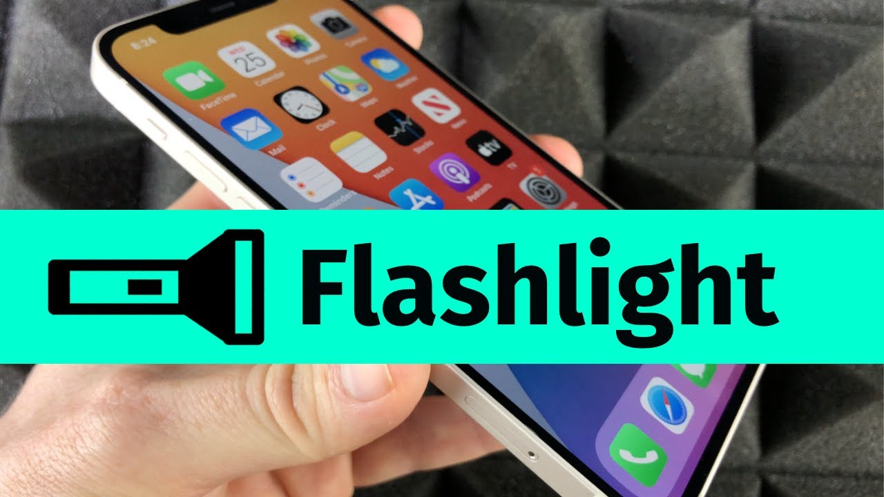 How to Turn On Flashlight on iPhone 12 - YouTube