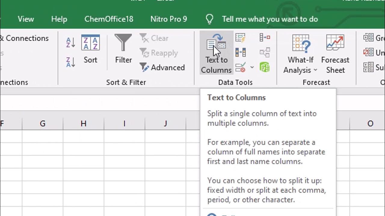 Split Comma Separated Values or Delimited Data into Separate Columns| Rows in MS Excel - YouTube