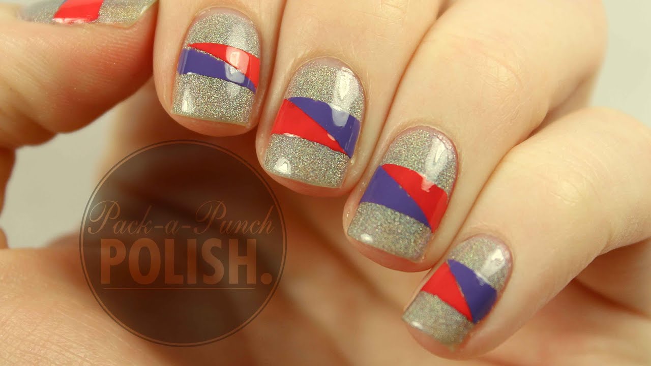 Two Tone Banded Nail Art Tutorial Feat Cult Cosmetics ...