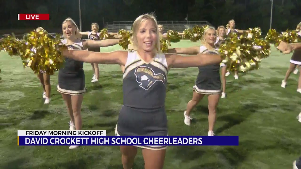 FRIDAY MORNING KICKOFF: David Crockett High School Cheerleaders - YouTube