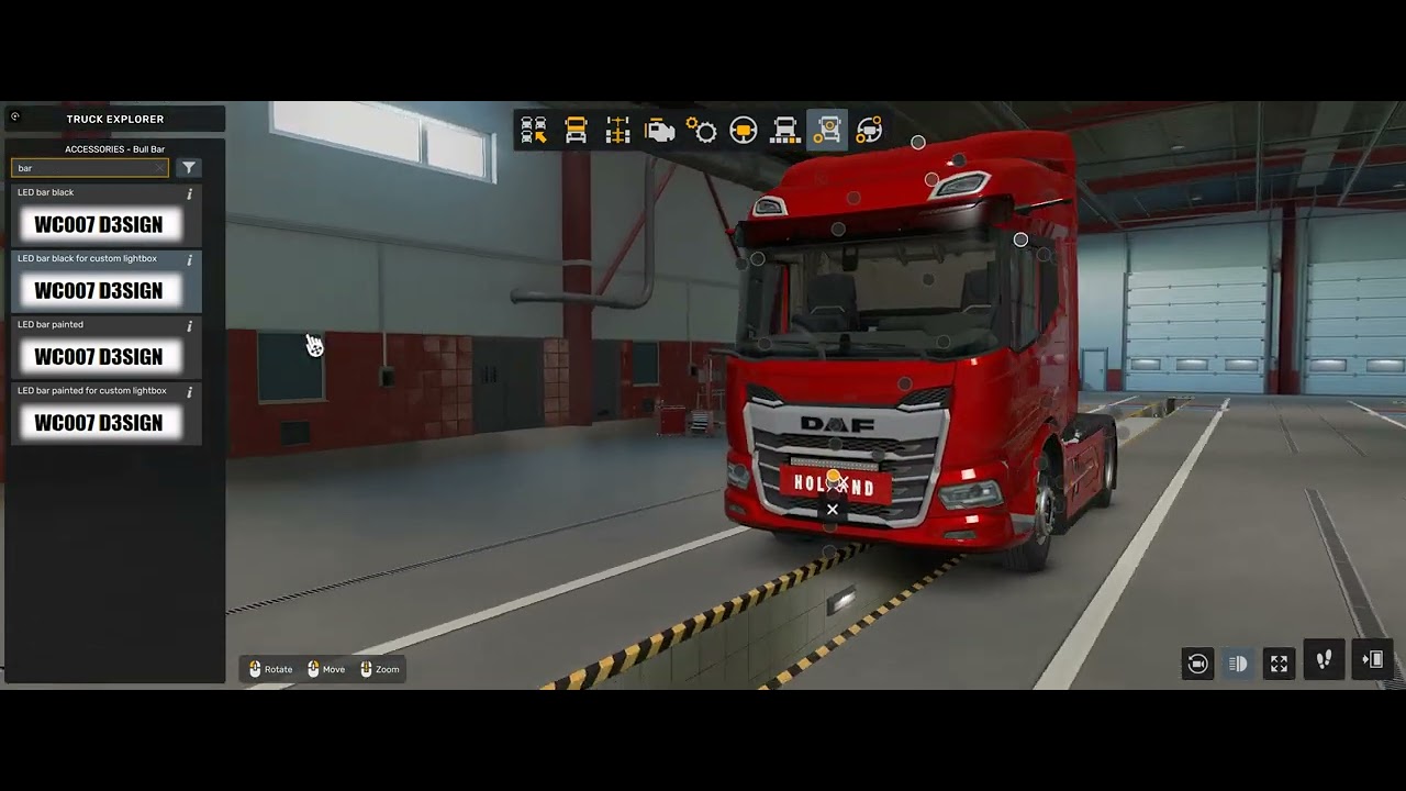 ETS2 Daf XD grill holland lightbox - YouTube