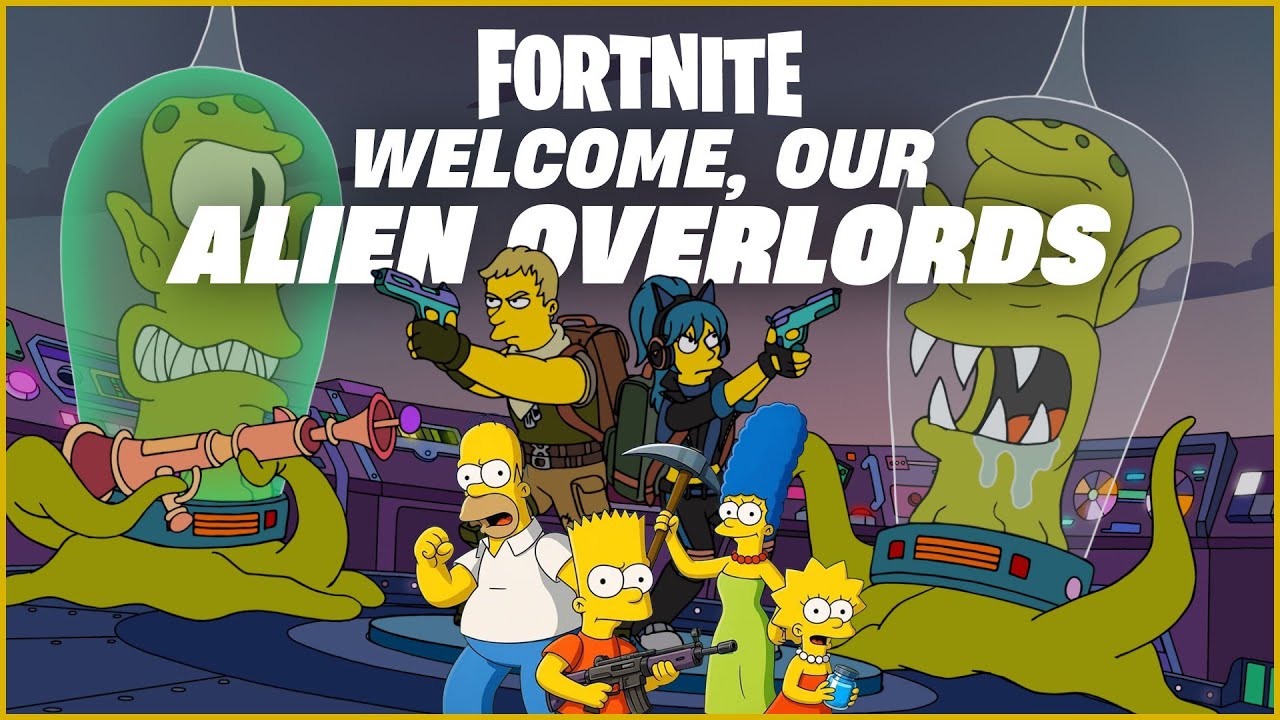 Fortnite x the Simpsons Welcome Our Alien Overlords Event! - YouTube