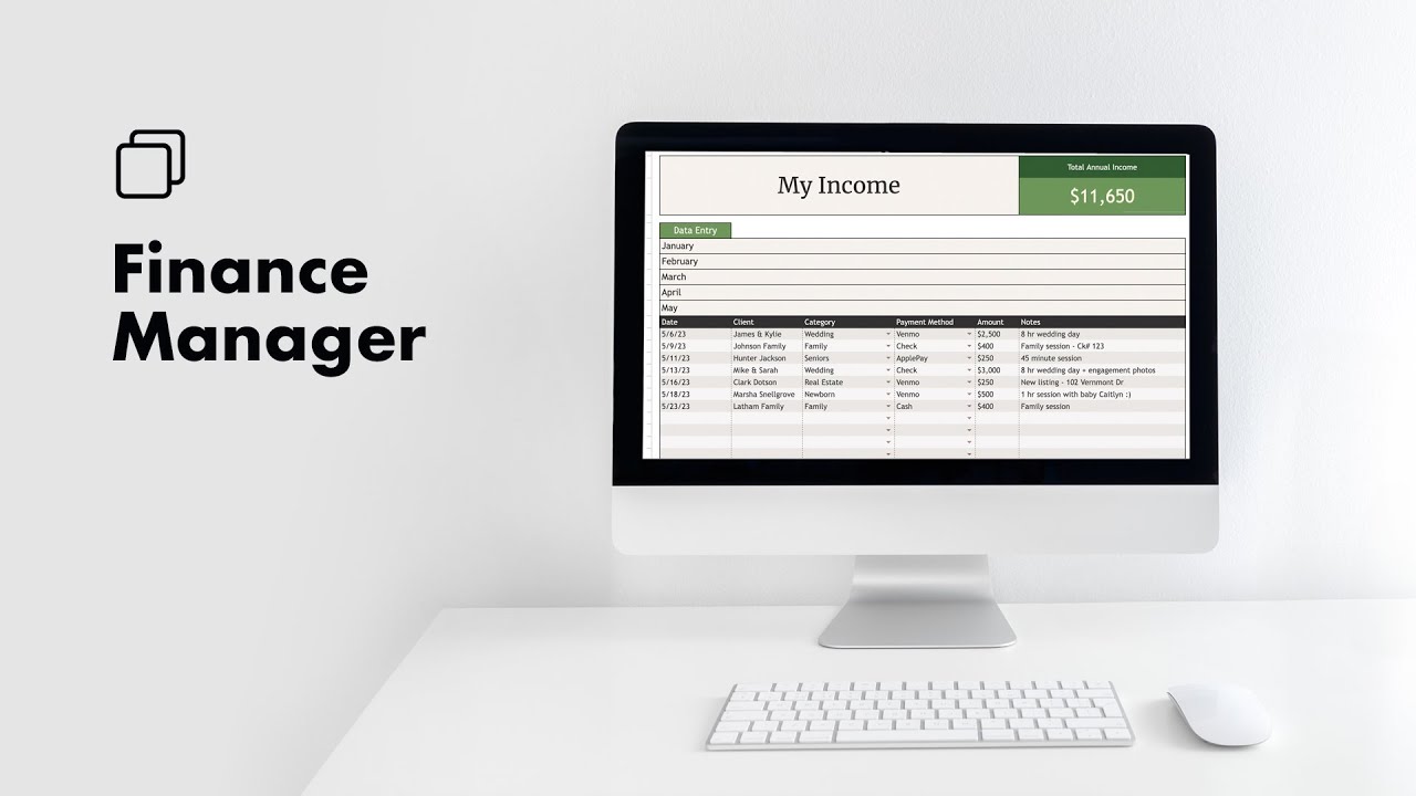 Finance Manager by EasySheets - YouTube