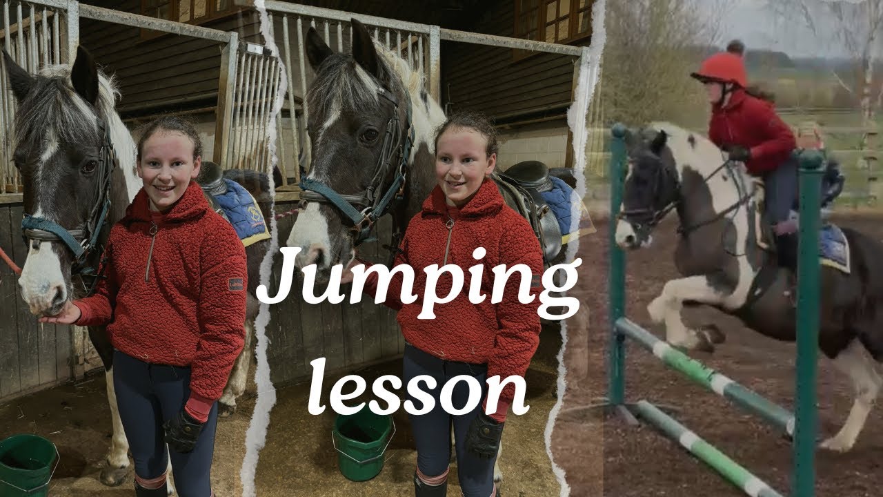 Jumping lesson on Roger - YouTube
