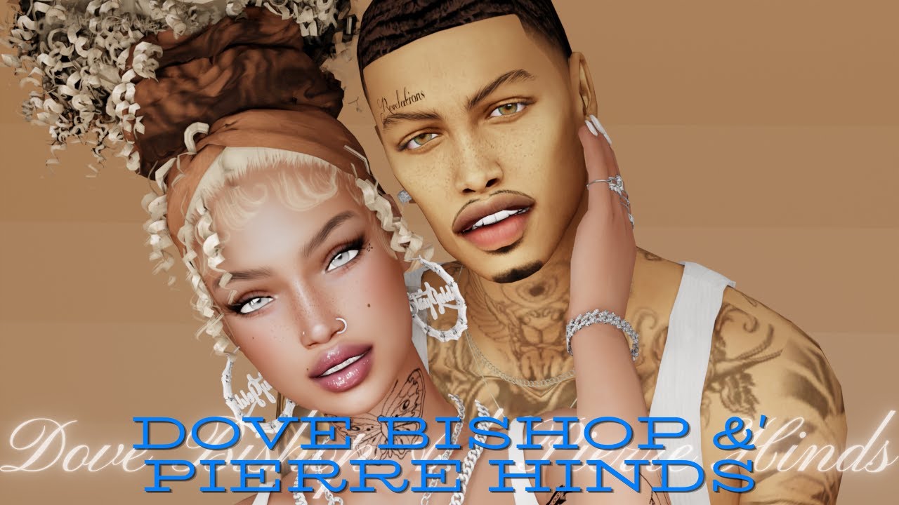 Sims 4 CAS | Dove Bishop &' Pierre Hinds + CC Folder &' Sim Download ...