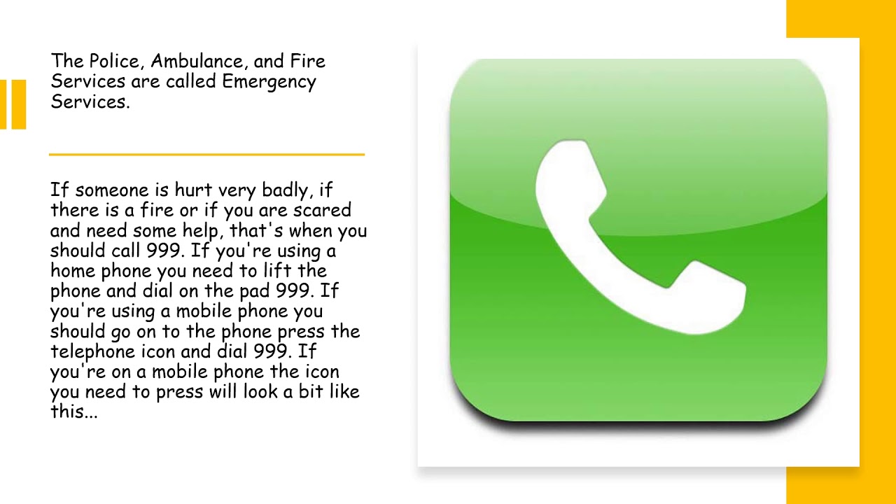 Calling 999 Emergency Services - YouTube