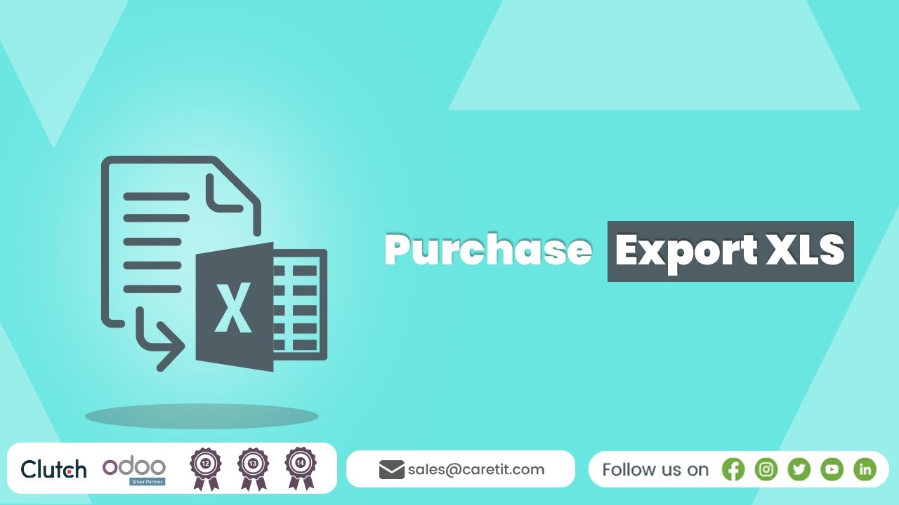 How to export purchase order reports in XLS in Odoo? | Purchase Export ...
