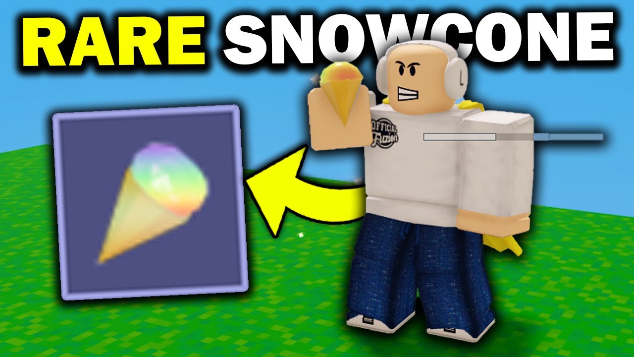 *NEW* LUCKY SNOW CONE!! | Roblox Bedwars NEW UPDATE - YouTube