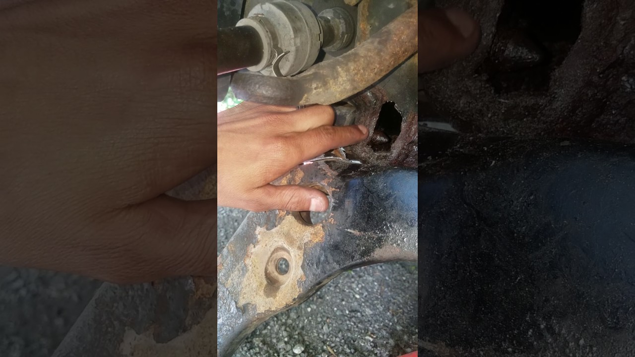 Lower control arm bolt just spins and how I got it out pt.2 - YouTube
