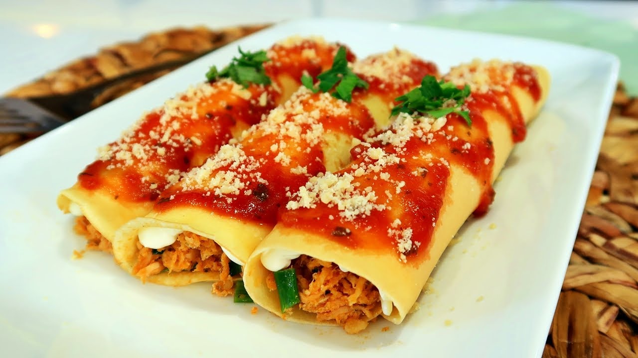 PANQUECA DE FRANGO COM REQUEIJÃO DELICIOSA | MASSA BÁSICA FÁCIL - YouTube