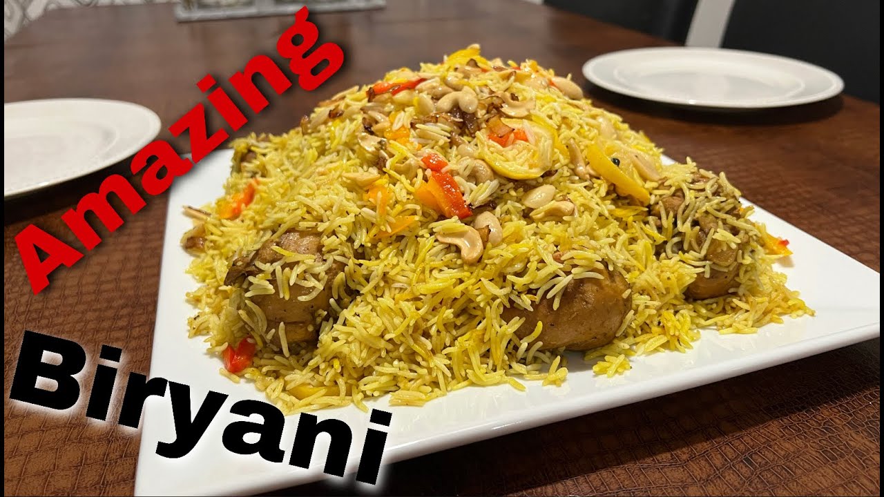 Saffron Chicken Biryani Recipe | طرز تهیه بریانی زعفرانی - YouTube