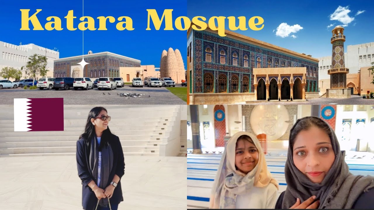 Katara Cultural Village | Katara Blue Mosque | Doha Vlog | Sanvi World ...