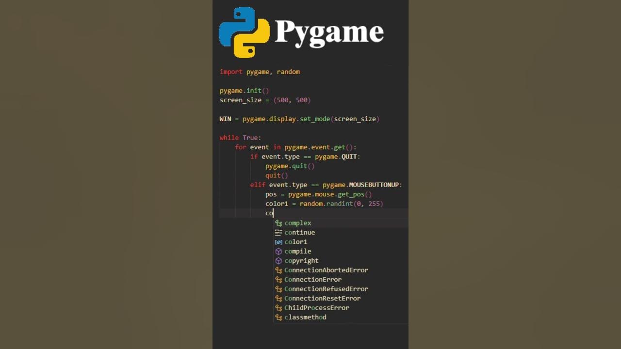 Python Pygame In 30 Seconds 🔥👨‍💻 Shorts Python Programming Coding Learnpython Gamedev