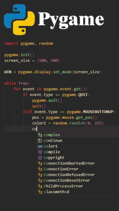 Python Pygame In 30 Seconds 🔥👨‍💻 Shorts Python Programming Coding Learnpython Gamedev