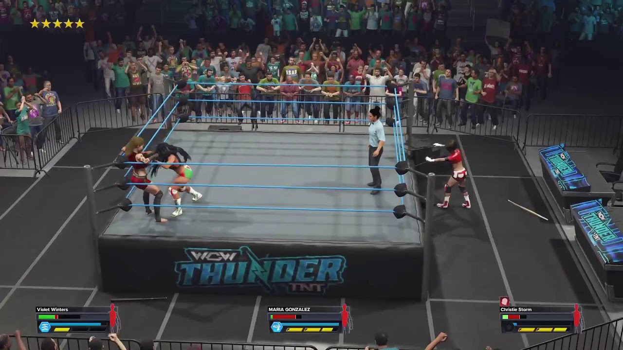 WWE2K23 Violet Winters vs Maria Gonzalez vs Christi Storm - YouTube