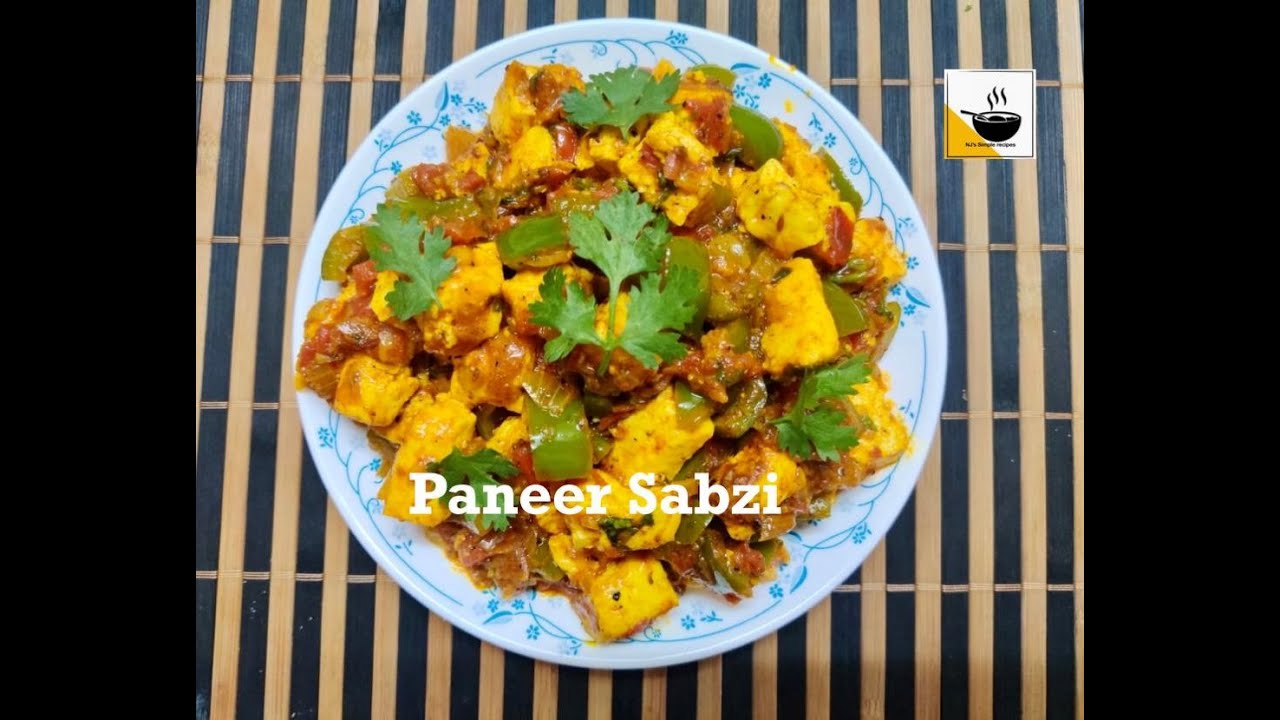 Paneer Sabzi /Quick Paneer Sabzi /Simple Paneer Recipe / पनीर सब्जी ...
