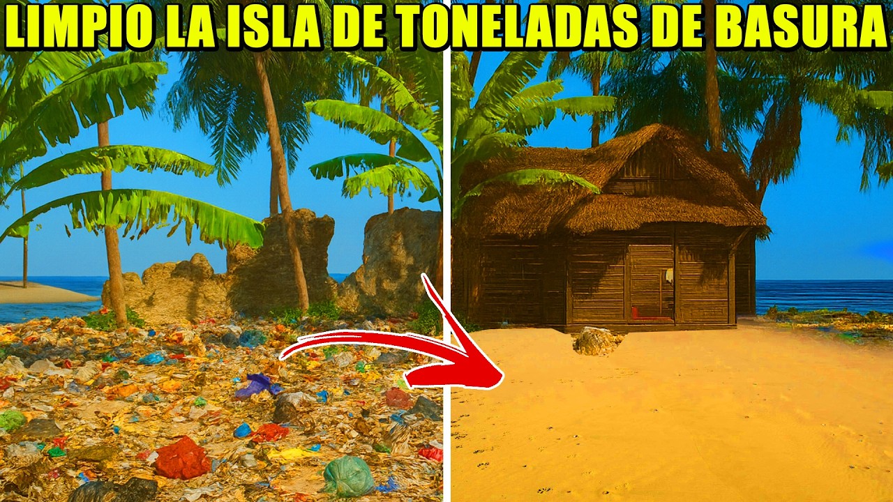 LIMPIO 792 TONELADAS DE BASURA DE LA ISLA - YouTube